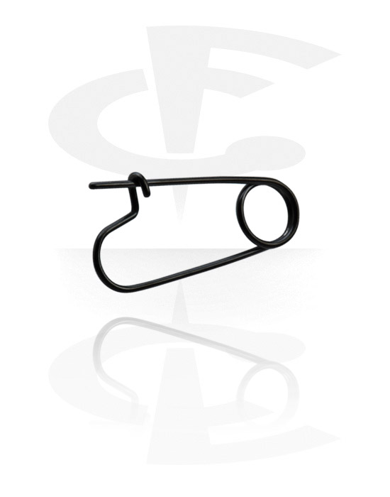 Black Safety Pin (Surgical Steel 316L) | The World's No.1 Piercing Shop