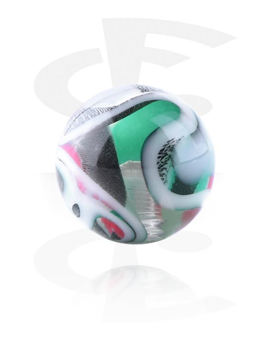 Ball for threaded pins (acrylic, various colours) (Acrylic) | The World ...