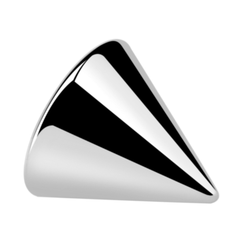 Cone for threaded pins (surgical steel, silver, shiny finish) (Surgical ...