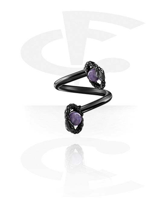 Spiral with UFO Design (Surgical Steel 316L/Plated Brass) | The World's ...