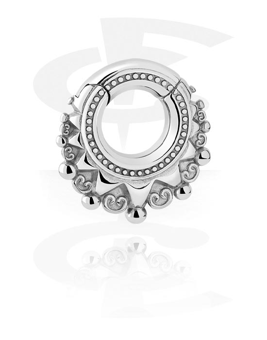 Ear weight (surgical steel, silver, shiny finish) (Surgical Steel 316L ...