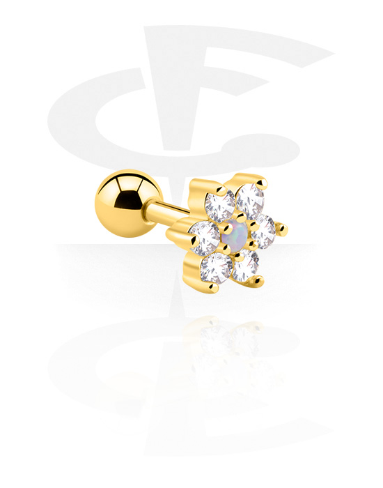 Piercing hélix (Acier chirugical 316L / Plaqué or) | Magasin de ...