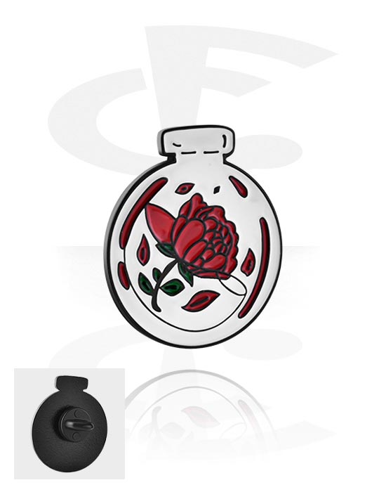 Pin with rose design (Alloy Steel) | The World's No.1 Piercing Shop