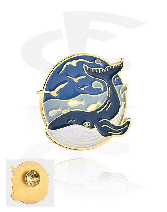 Pin with humpback whale design (Alloy Steel) | The World's No.1 ...