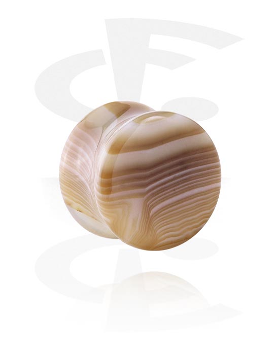 Double flared plug (stone) (Stone) | The World's No.1 Piercing Shop