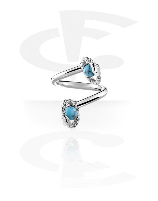 Spiral with UFO Design (Surgical Steel 316L/Plated Brass) | The World's ...