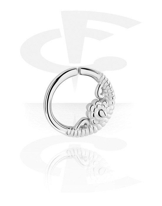 Continuous ring (surgical steel, silver, shiny finish) (Surgical Steel ...