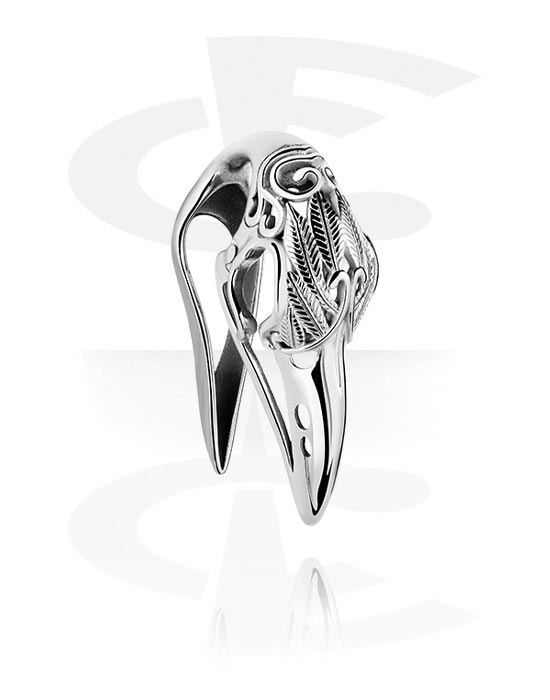 Ear weight (stainless steel, silver, shiny finish) (Stainless Steel ...