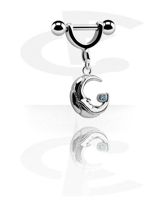 Piercing hélix avec pendentif (Acier chirurgical 316L/Laiton plaqué ...