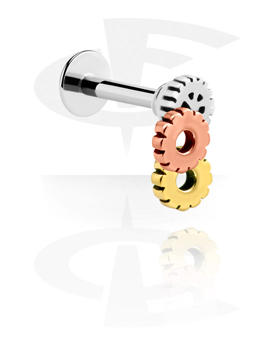 Labret (surgical steel, silver, shiny finish) | The World's No.1 ...