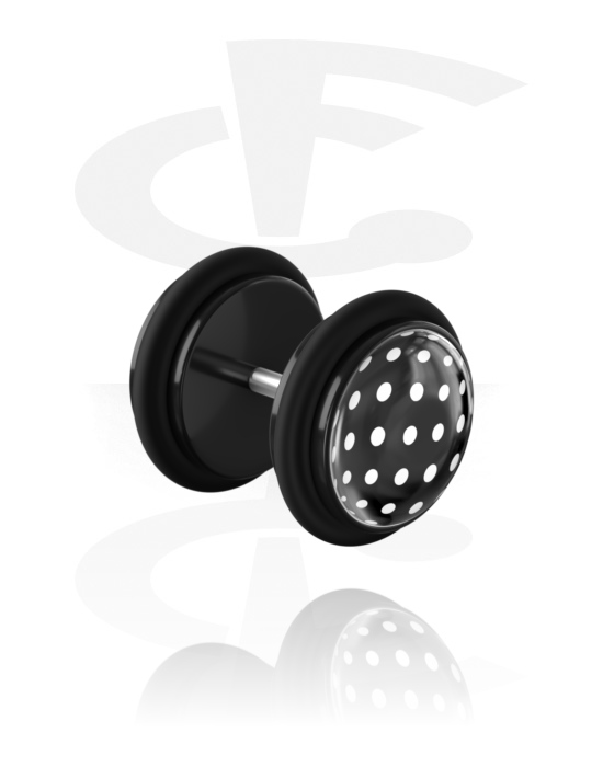 Fake Plug with Optical Illusion (Acrylic/Surgical Steel 316L) | The ...