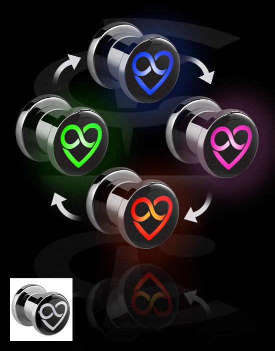 LED Tunnel with heart design (Surgical Steel 316L) | The World's No.1 ...