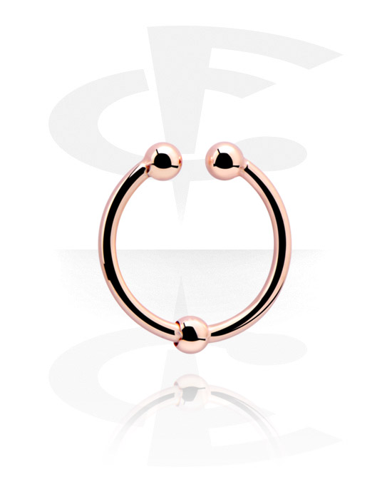 Septum falso (Acero quirúrgico 316L chapado en oro rosa) | Tienda de ...