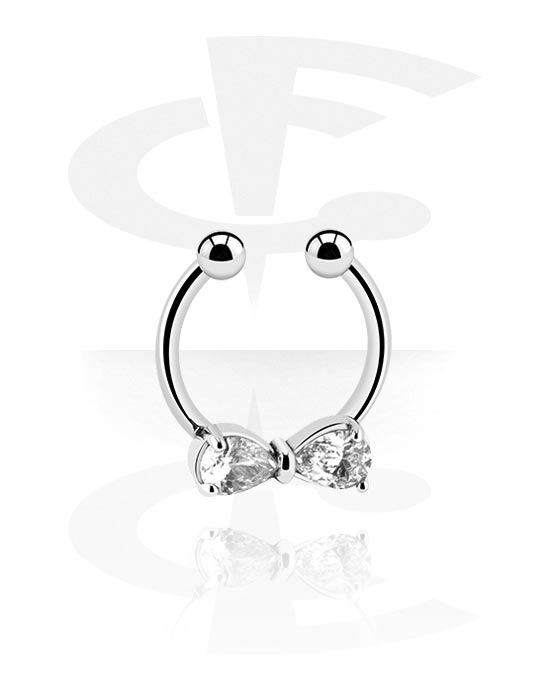 Fake septum with bow design (Surgical Steel 316L) | The World's No.1 ...