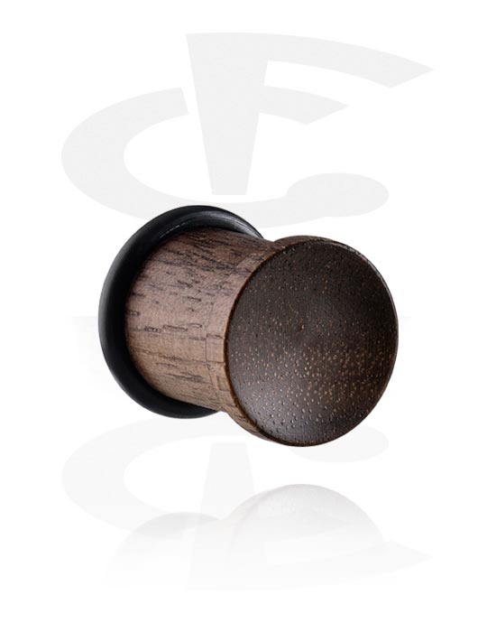 Ribbed plug (wood) (Wood) | The World's No.1 Piercing Shop