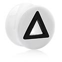 Flared Plug with Triangle Cut-Out (Acrylic) | Crazy Factory online ...