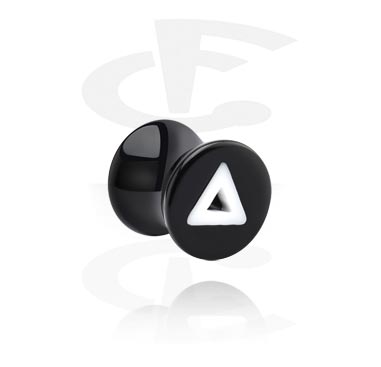 Flared Plug with Triangle Cut-Out (Acrylic) | Crazy Factory online ...
