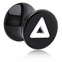 Flared Plug with Triangle Cut-Out (Acrylic) | Crazy Factory online ...