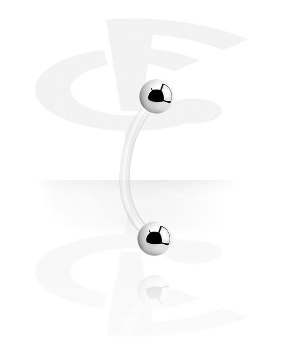 Banana (bioflex, verschillende kleuren) met titanium balletjes (Bioflex ...