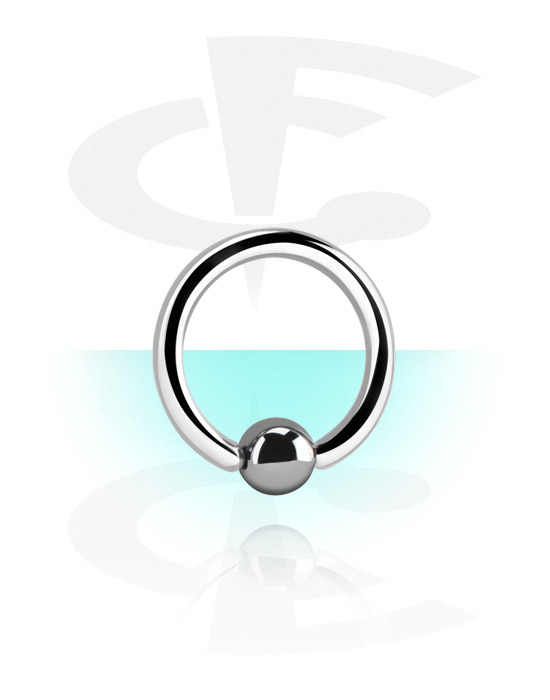 Sterile Ball Closure Ring with Haematite Ball (Titanium) | The World's ...